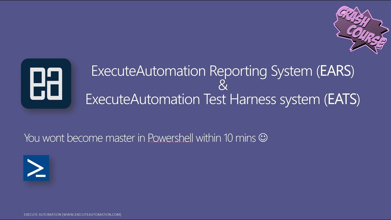 Part 19 Crash Course On Powershell For Automation Test Harness Youtube 5098