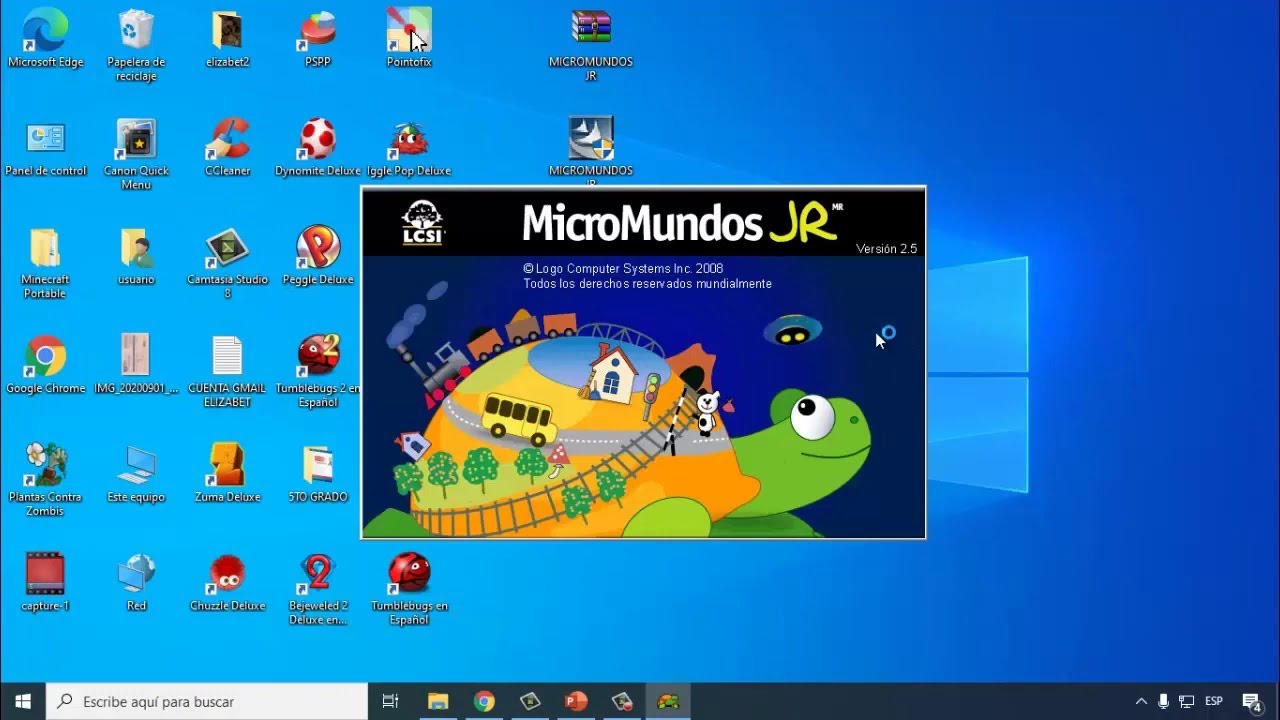 CLASE DE COMPUTACIÓN INSTALACIÓN MICROMUNDOS JR 2DO PRIM - YouTube