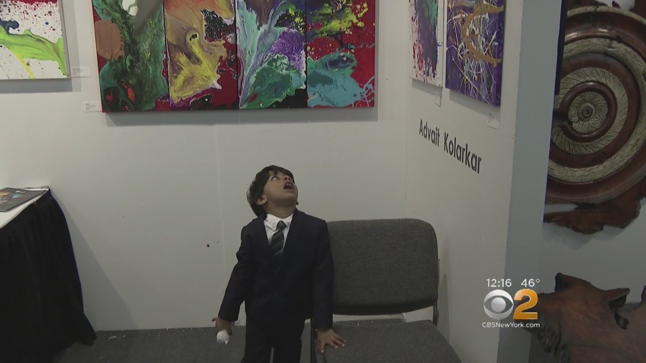 4-Year-Old Artist Making Colorful Splash In Art World - YouTube