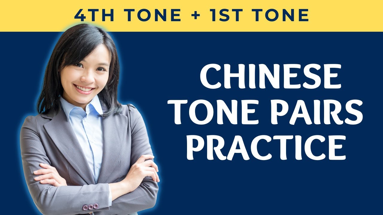 Chinese Tone Pairs Practice 4th Tone + 1st Tone with Picture ...