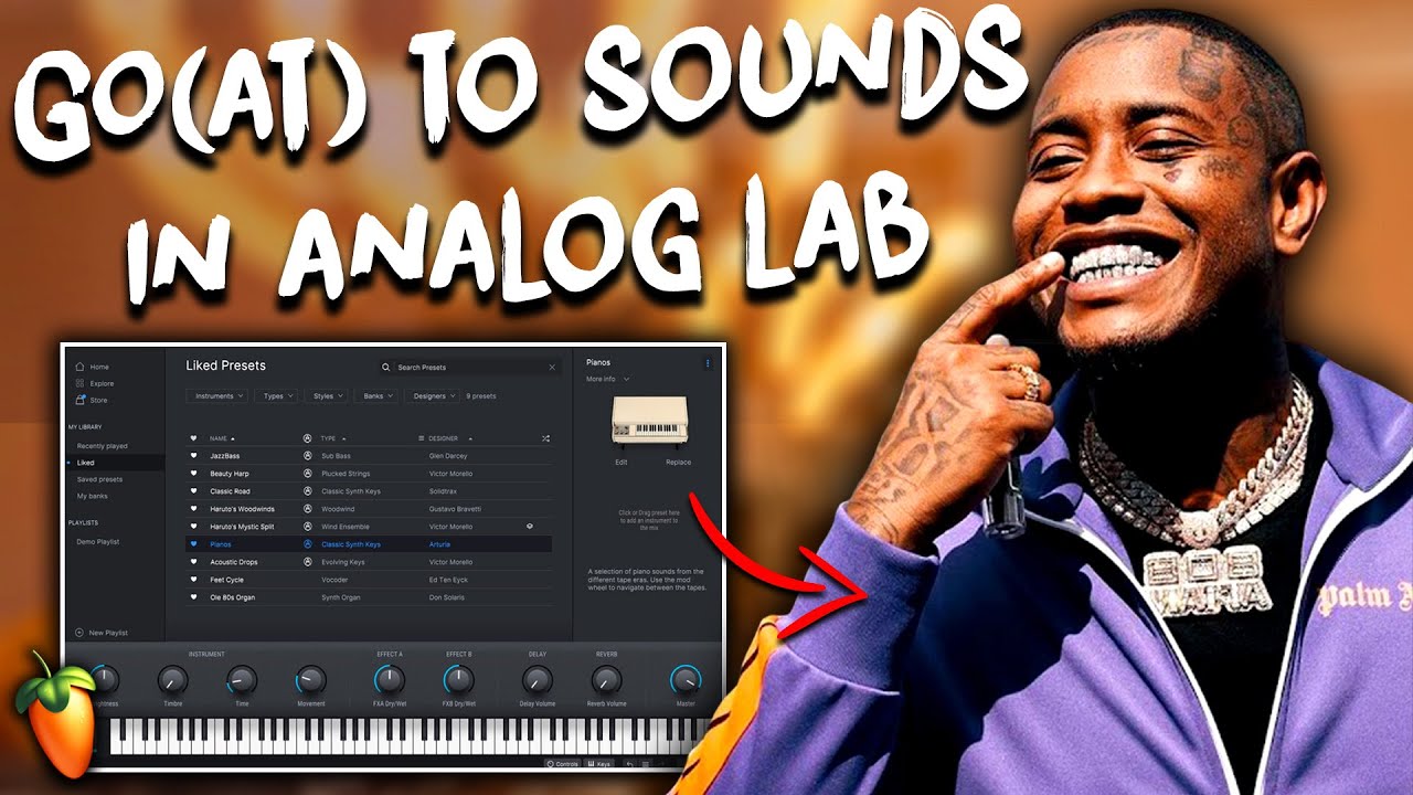 HOW TO MAKE FIRE MELODIES & BEATS USING ANALOG LAB FROM SCRATCH | FL ...