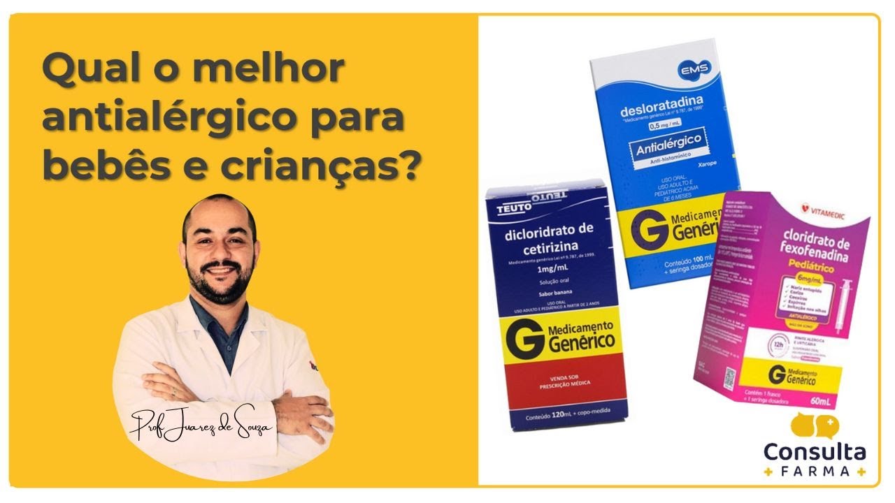 Qual o melhor antialérgico para crianças ou bebês? - YouTube