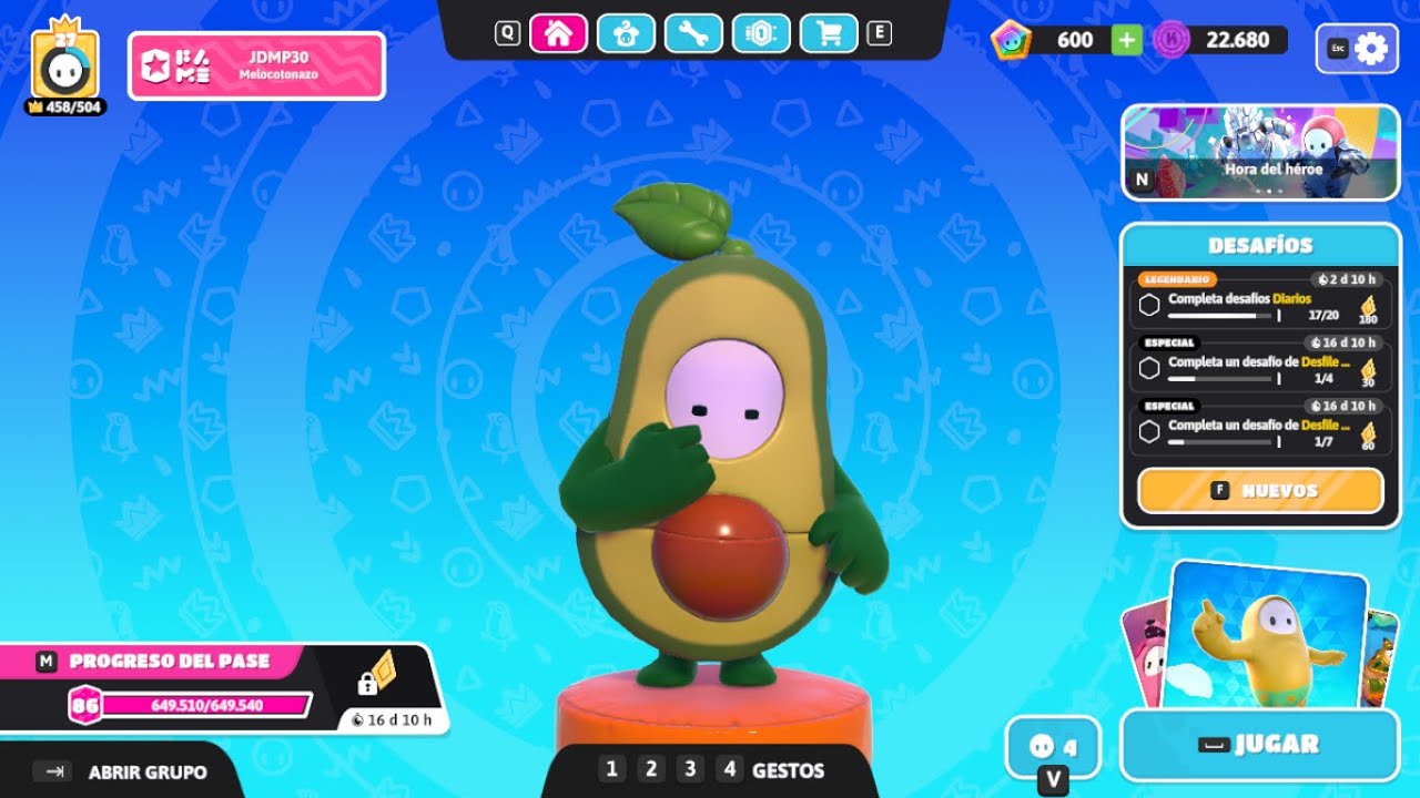 Fall guys El aguacate asesino del Aereodeslizador - YouTube