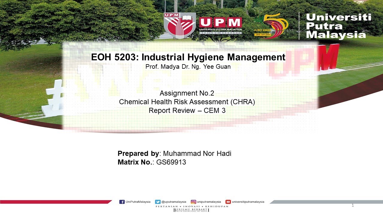 EOH5203: Assignment 2 - CHRA Report Review for CEM No.3 - YouTube