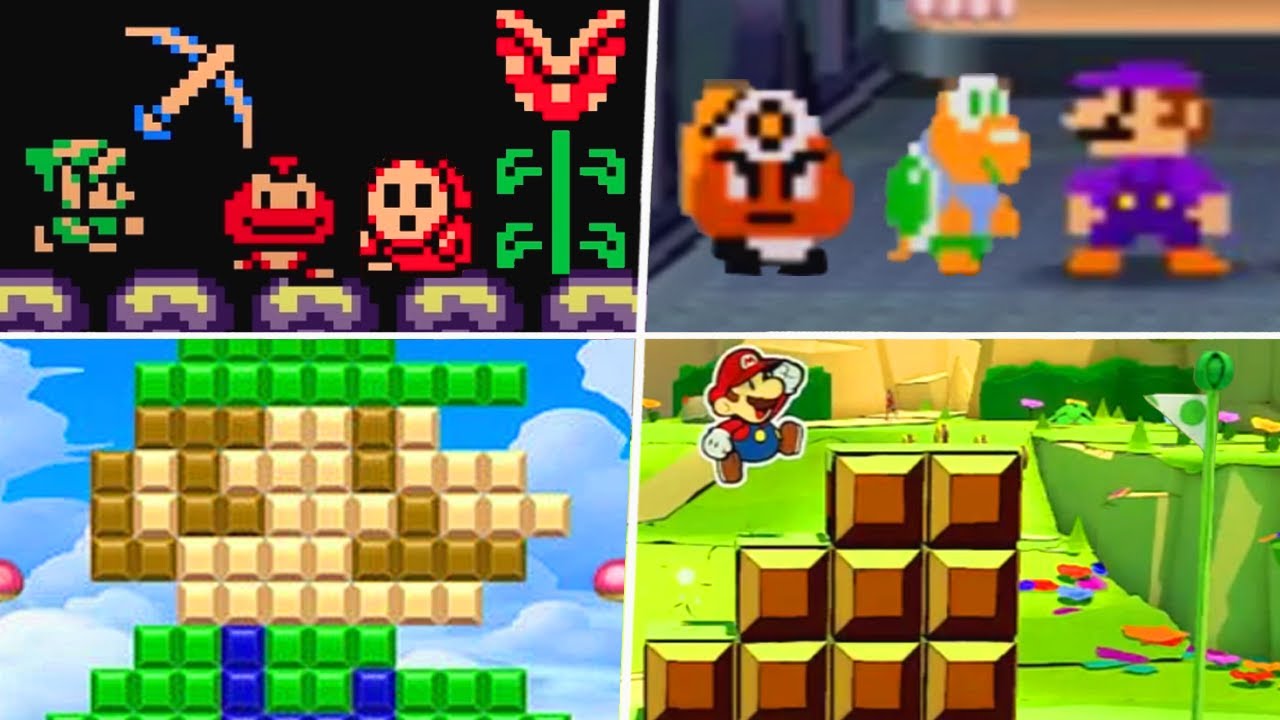 Evolution of Retro Super Mario References in Nintendo Games (1993 ...