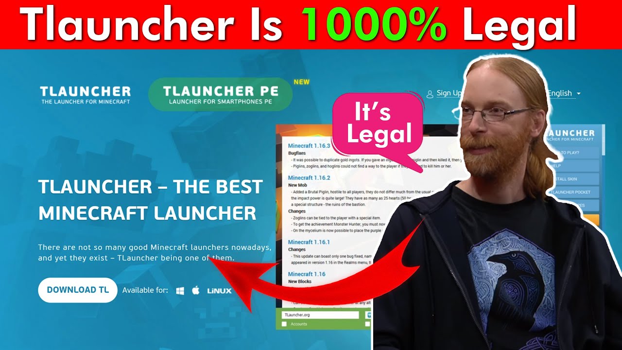 Is Tlauncher is Legal or not ?? | @camman18 @Dream - YouTube