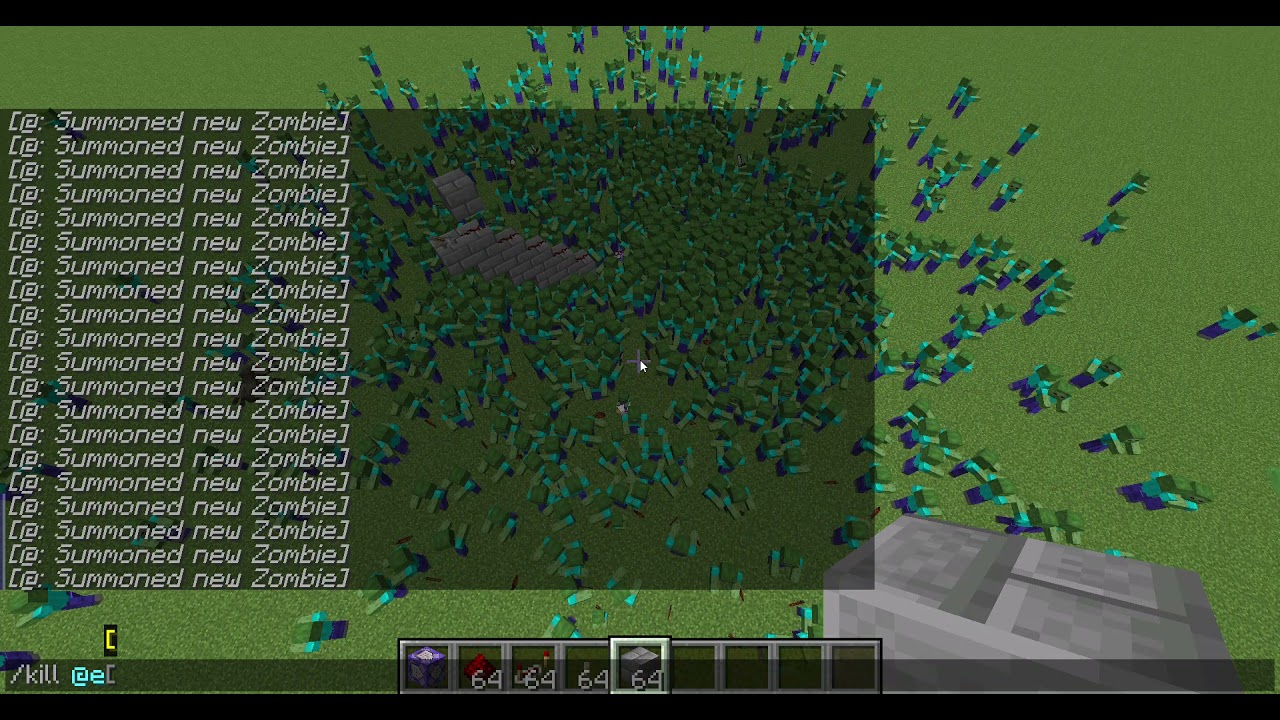 Kill Zombie - Command Minecraft - YouTube