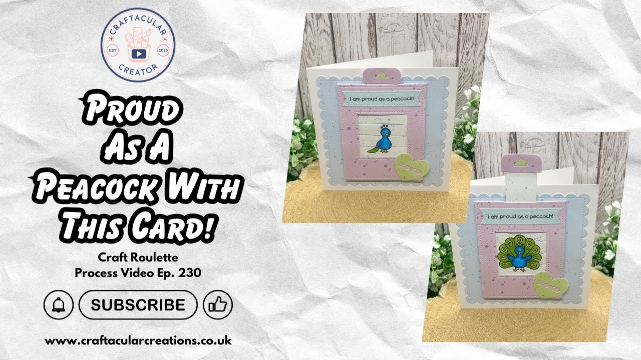 Proud As A Peacock With This Card Using @lawnfawn Products - YouTube