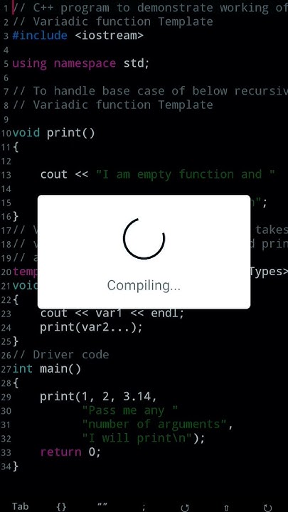 Variadic function templates in C++ #programming #subscribe #viral # ...
