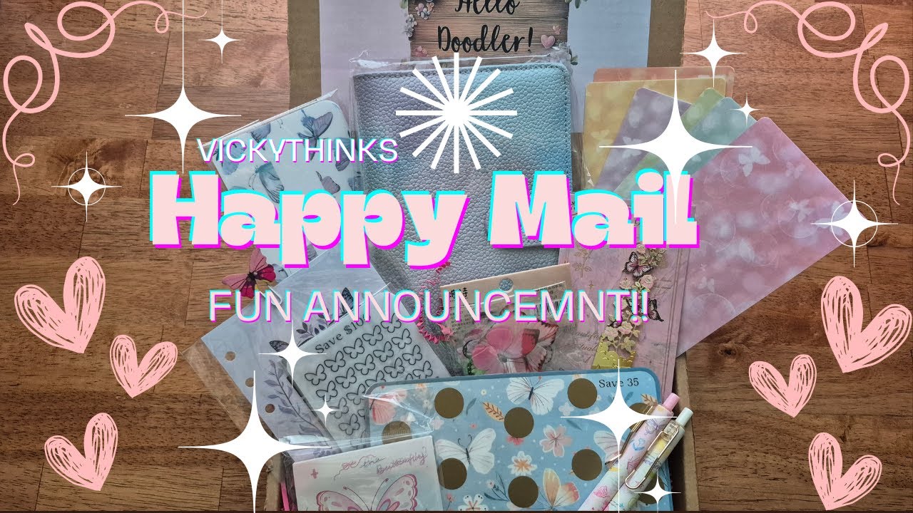 Happy Mail | @DoodleDollarz| Fun Announcement | Savings challenges ...