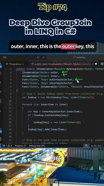 Deep Dive GroupJoin in LINQ in C# Tip #74 - YouTube
