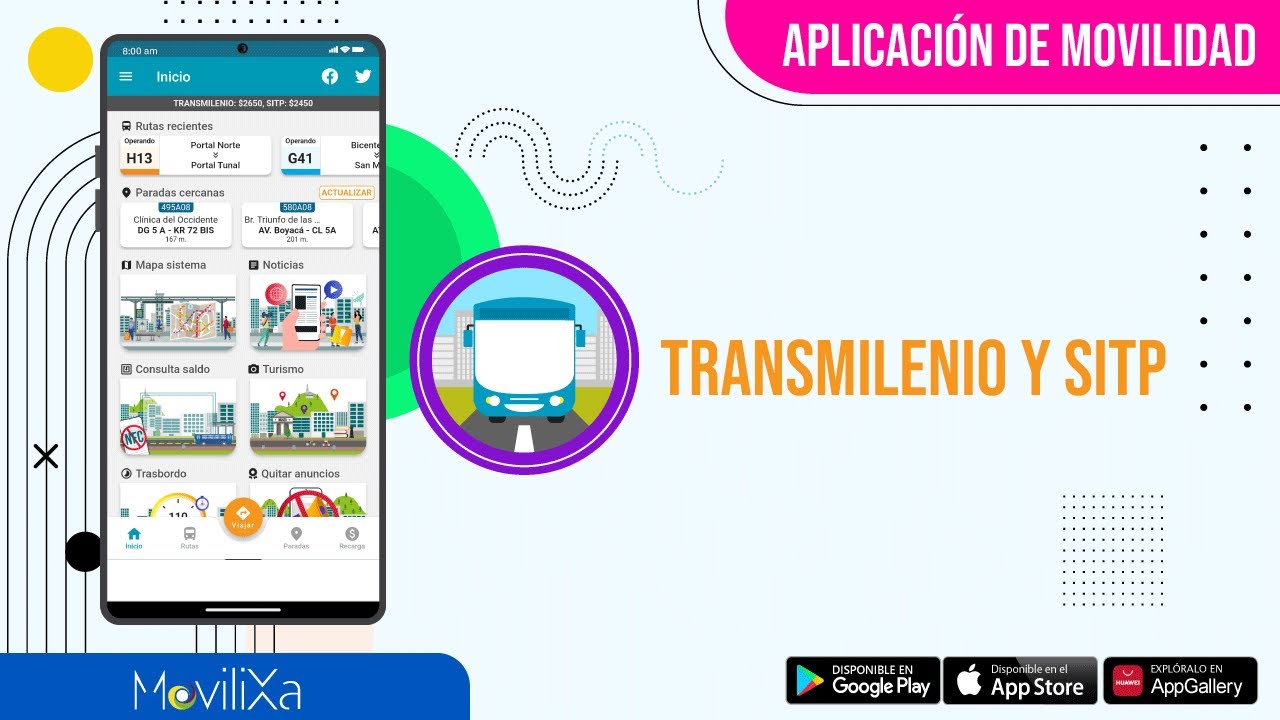 App independiente Transmilenio y SITP - YouTube