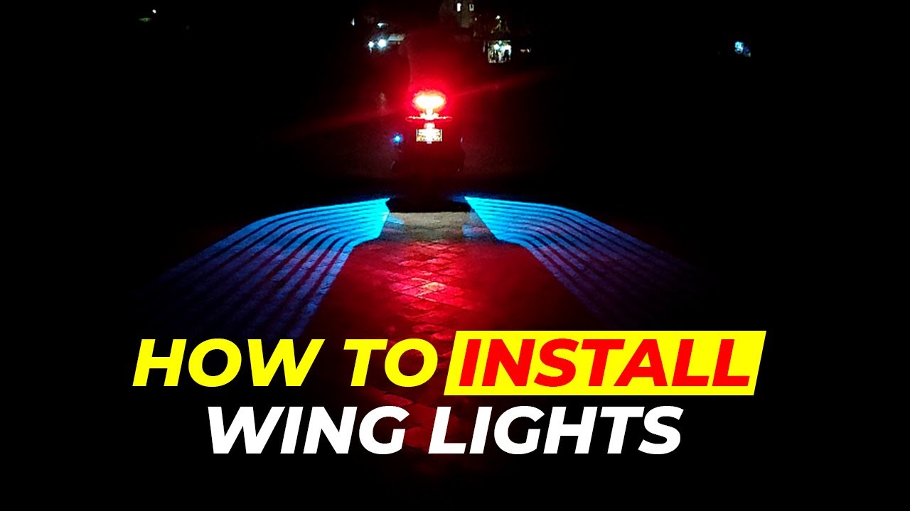 How install wing lights any bike | @untitledbiker_bd - YouTube