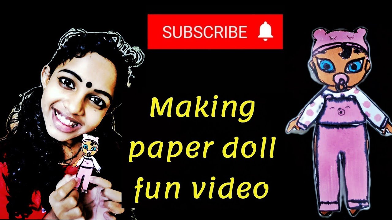 paper doll making fun video - YouTube