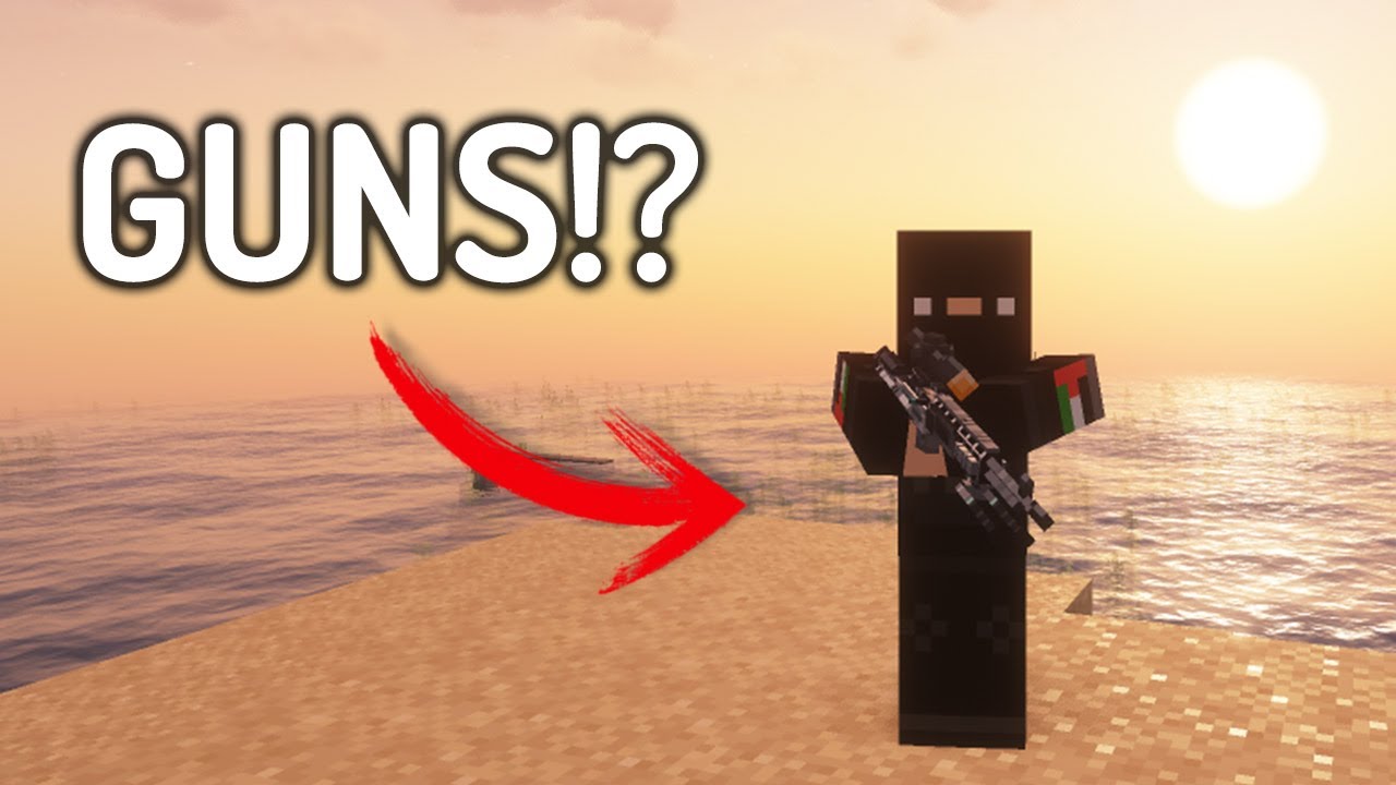 Minecraft But With Guns! | No commentary Gameplay - YouTube