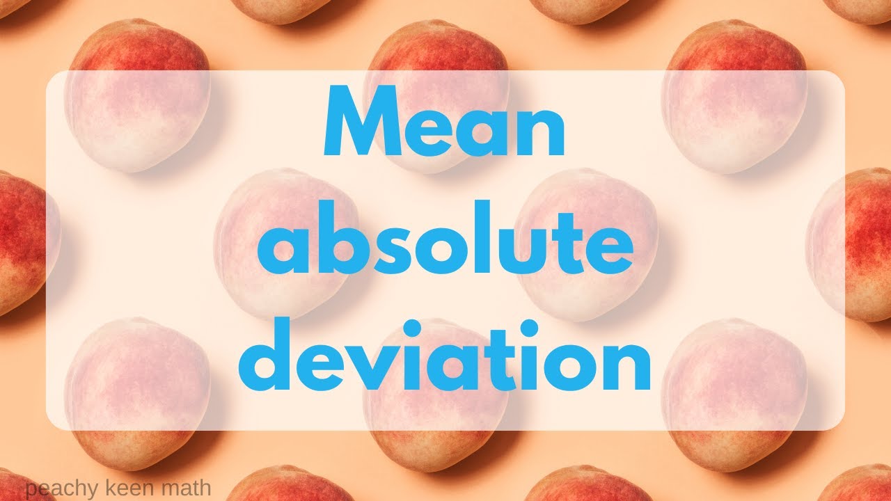 Mean absolute deviation - YouTube
