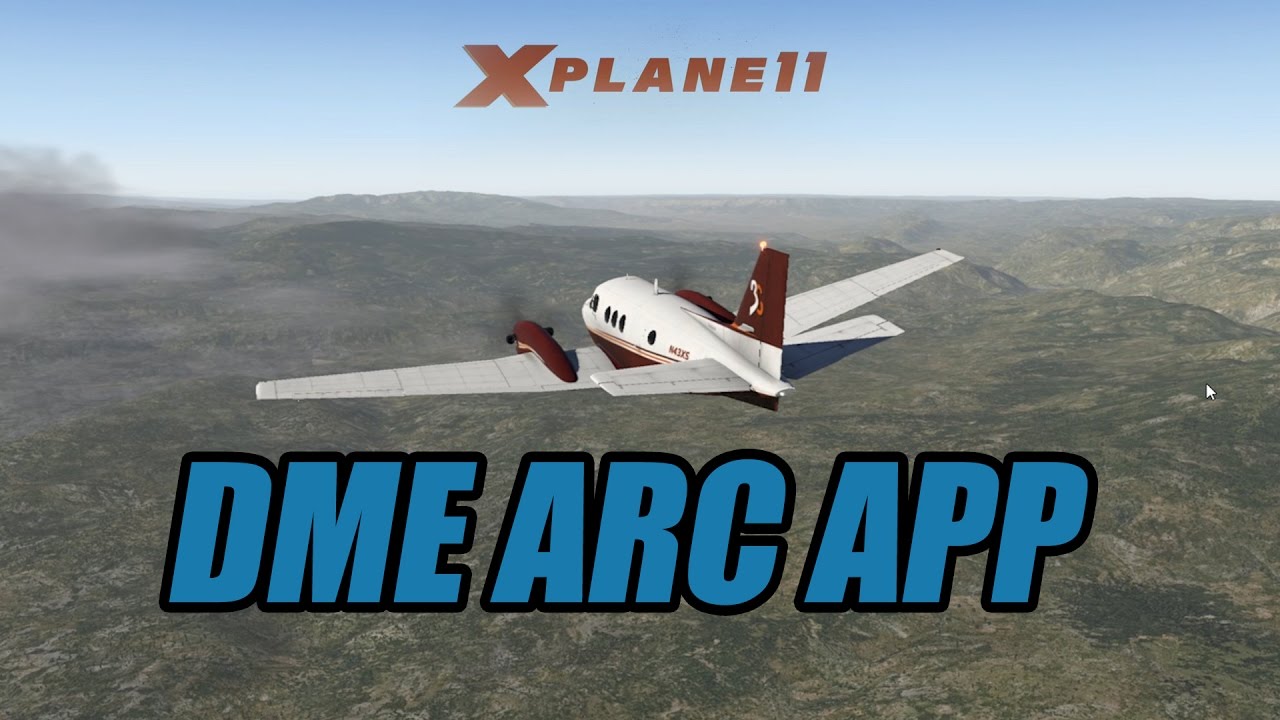 X Plane 11 - DME ARC Approach - YouTube