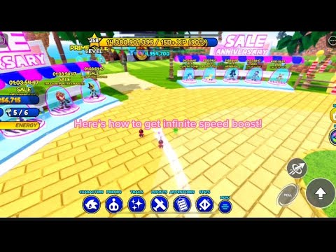 How to get a “infinite” speed boost in sonic speed simultor - YouTube