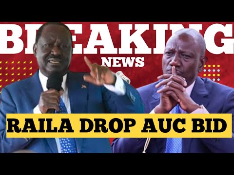 RAILA DELIVERS SAD NEWS TO RUTO FROM DUBAI DROP AUC CHAIR BID ...