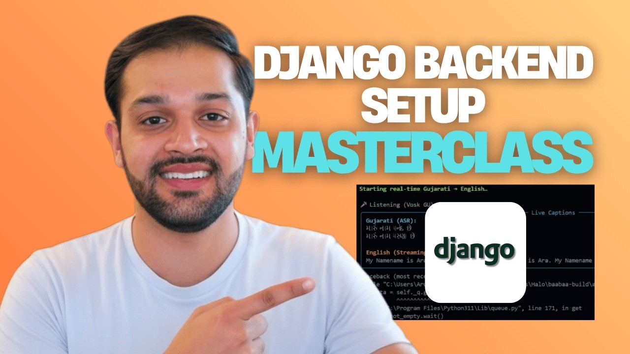 Build Backends With Django | Real Time Translation App Part 2 - YouTube