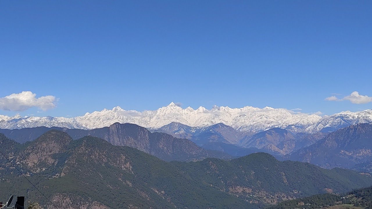 beautiful view of himalayan ranges from berinag - YouTube