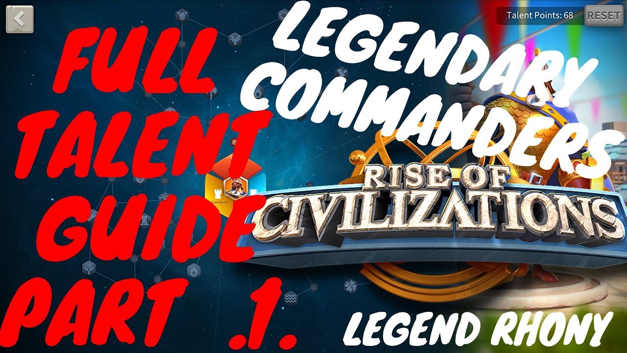 LEGENDARY commander TALENTS PART 1 - [Beginners GUIDE] - tip's and ...