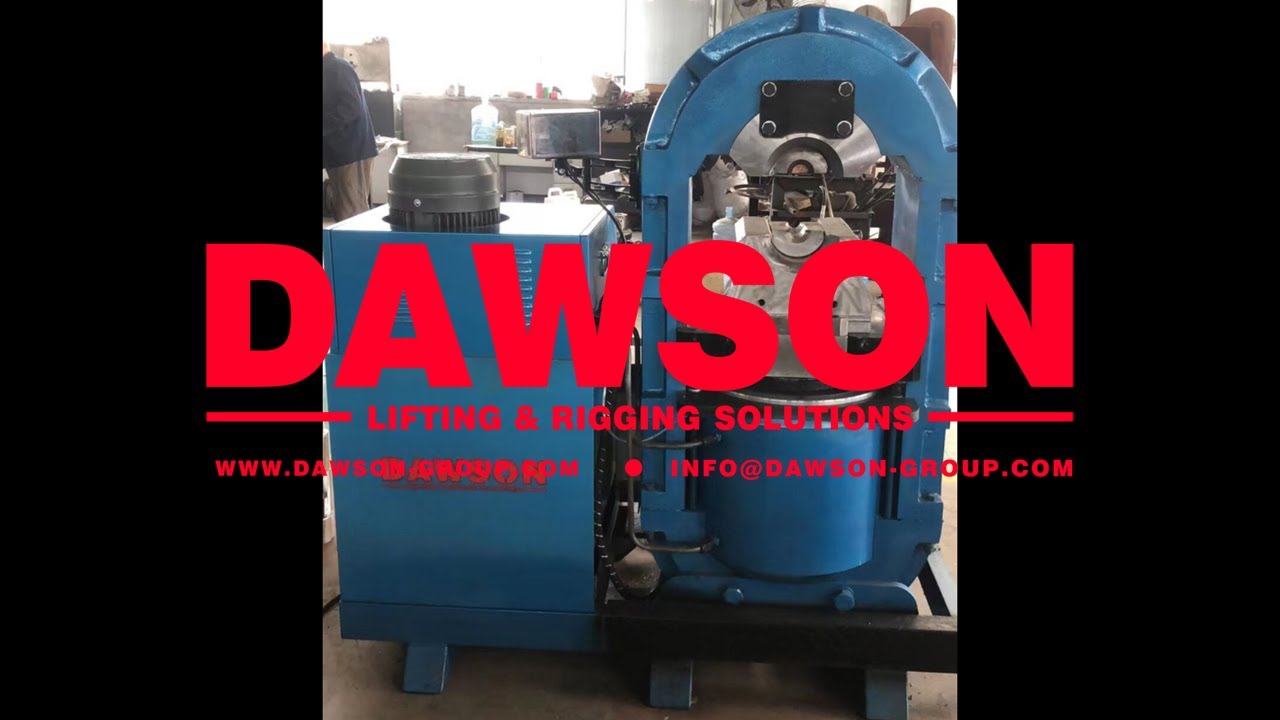 HOW TO USE DAWSON DS-YT600H H-TYPE HYDRAULIC WIRE ROPE SWAGING MACHINE ...