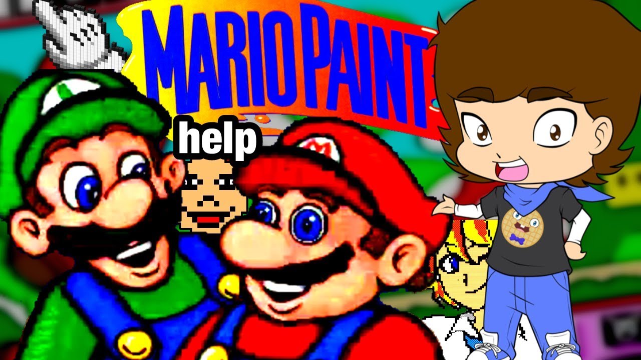 Mario Paint NIGHTMARE FUEL! - ConnerTheWaffle - YouTube
