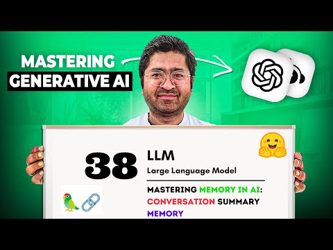 38 LLM: Conversation Summary Memory - YouTube