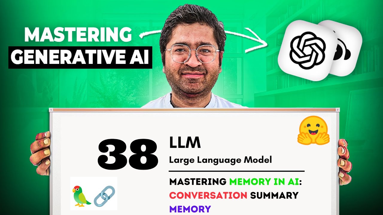 38 LLM: Conversation Summary Memory - YouTube