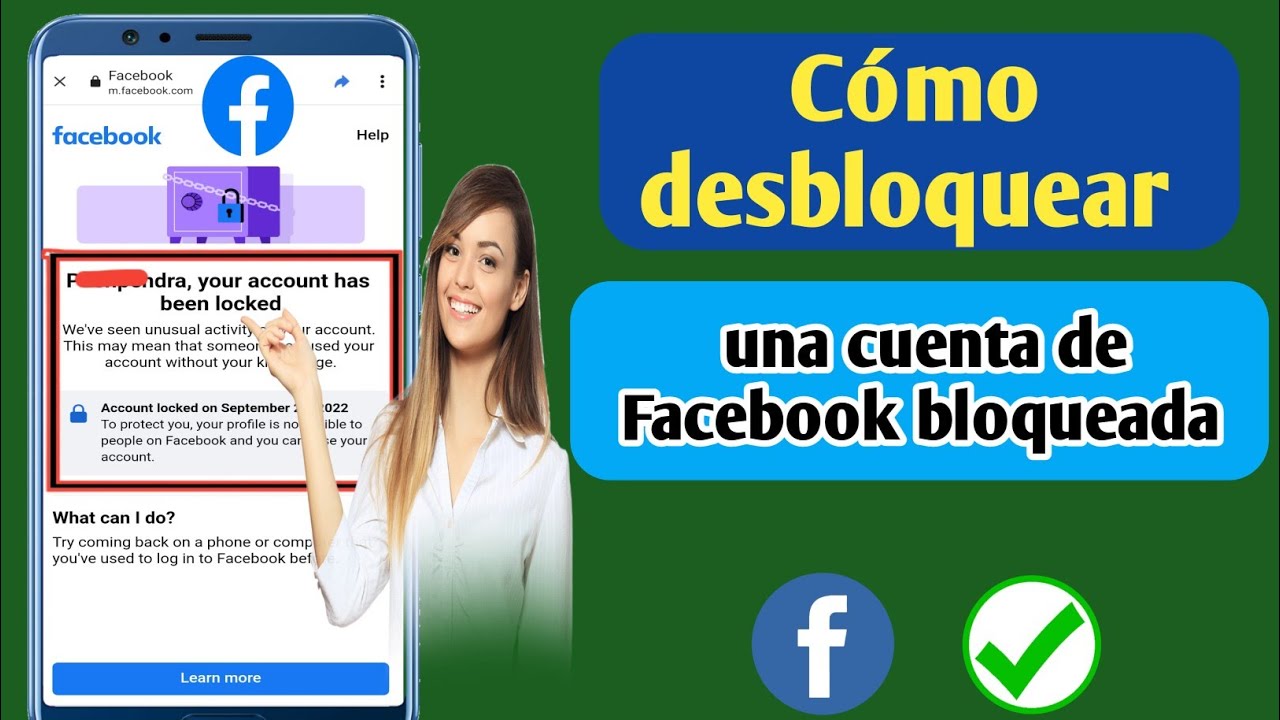 Cómo desbloquear una cuenta de Facebook | Arreglar su cuenta ha sido ...