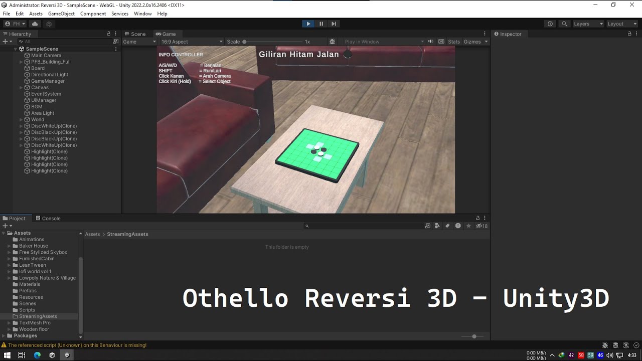 Reversi Othello 3D - Unity 3D #STMIKJayakarta2022 - YouTube