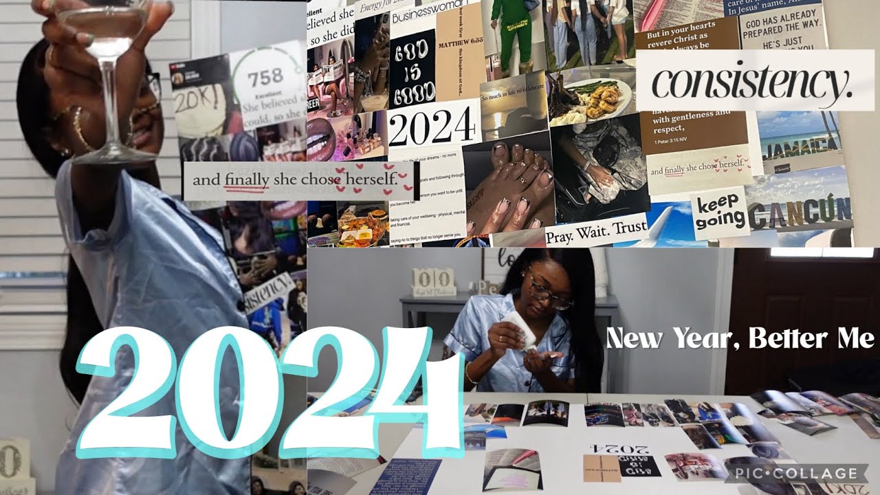Making My 2024 Vision Board : realistic goals, intentional, effective ...