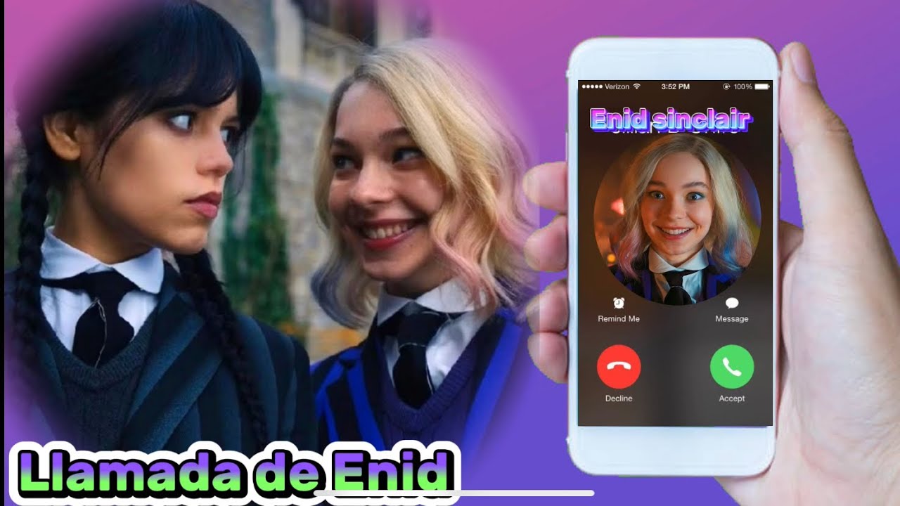 Llamada telefónica de Enid la amiga de MERLINA - quiere ser tu amiga ...