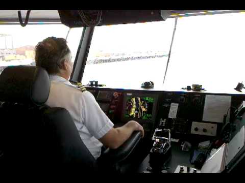 Ferry Ride Cockpit Bridge View. Oakland Alameda San Francisco Taurus ...