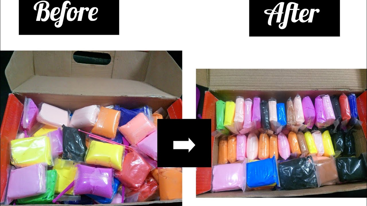 How to arrange clay packets in the box | how to arrange the clay - YouTube