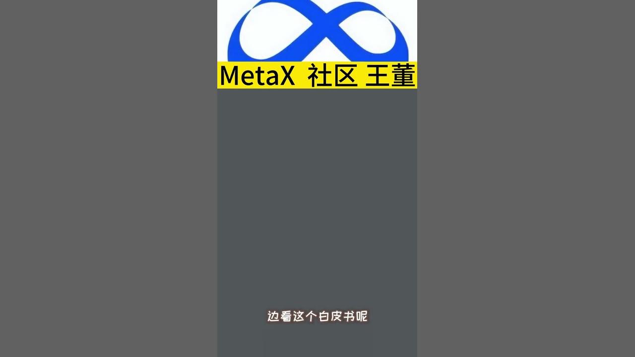 MetaX社区web3项目的白皮书出炉啦 - YouTube