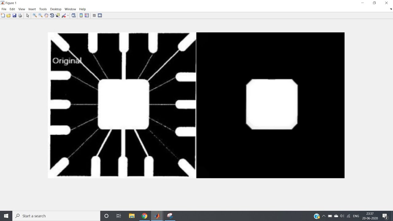 MATLAB animation of Erosion of Image with different disk radius - YouTube