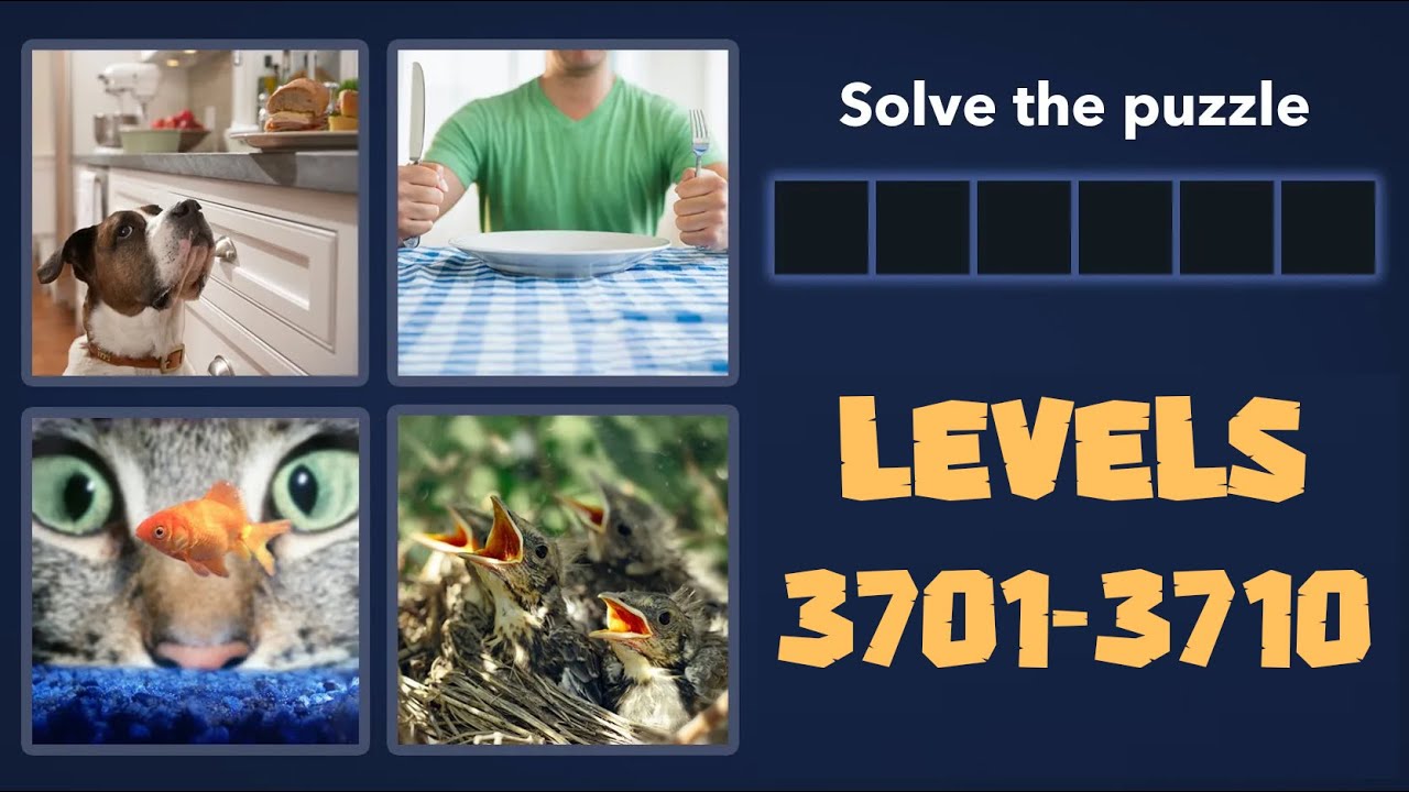 4 Pics 1 Word Levels 3701 - 3710 Answers - YouTube