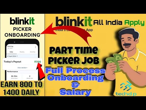 onboarding process blinkit picker job ||blanket pikar job salary ...