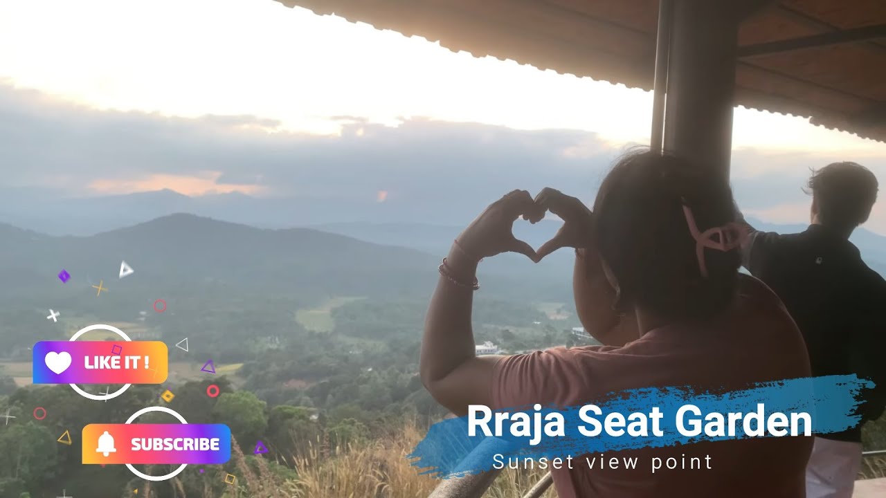 raja seat garden sunset view point adventure zipline park madikeri ...