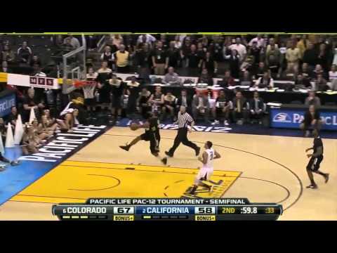 Carlon Brown (Colorado) with amazing windmill dunk against California