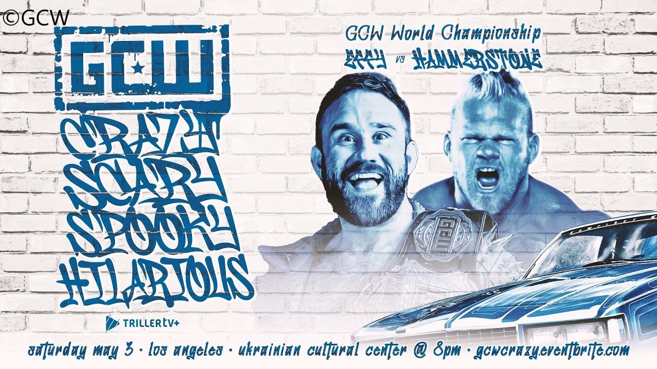 Effy (c) v Hammerstone / GCW World Title Match / GCW Crazy Scary Spooky ...