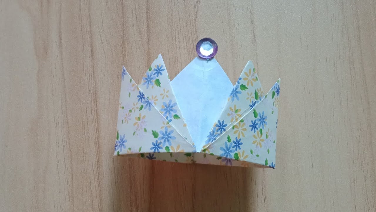 How to make Paper Crown || easy paper DIY || paper crown making at home ...