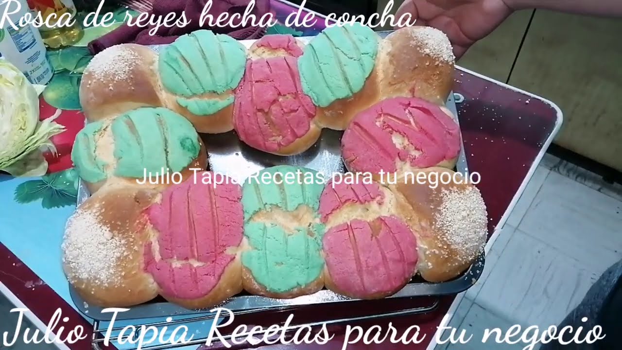Rosca de reyes hecha de solo Conchas para los que no nos gusta el ...