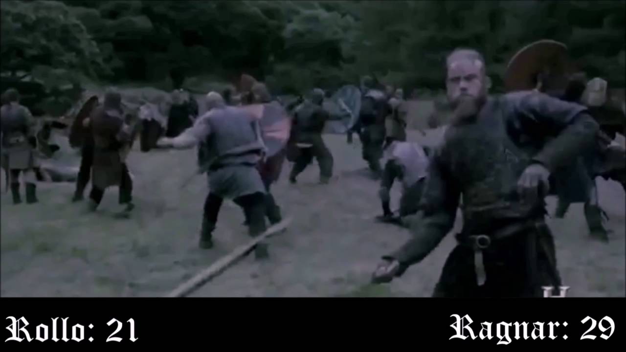 Rollo vs Ragnar Lothbrok Kill Count (Vikings Season 2) - YouTube