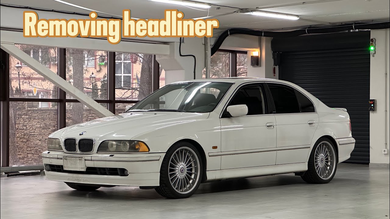 Alpina B10 V8s e39 Interior disassembly, headliner removal | Episode 1 ...