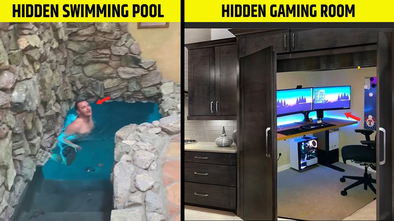 घरों में बनाई गई 10 खुफिया जगहें | Top 10 amazing Secret rooms - YouTube