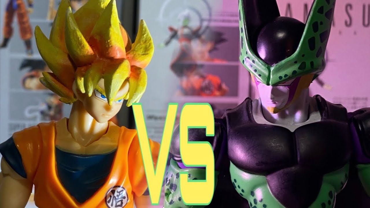 Goku vs cell stop motion ( dragon ball z stop motion ) - YouTube