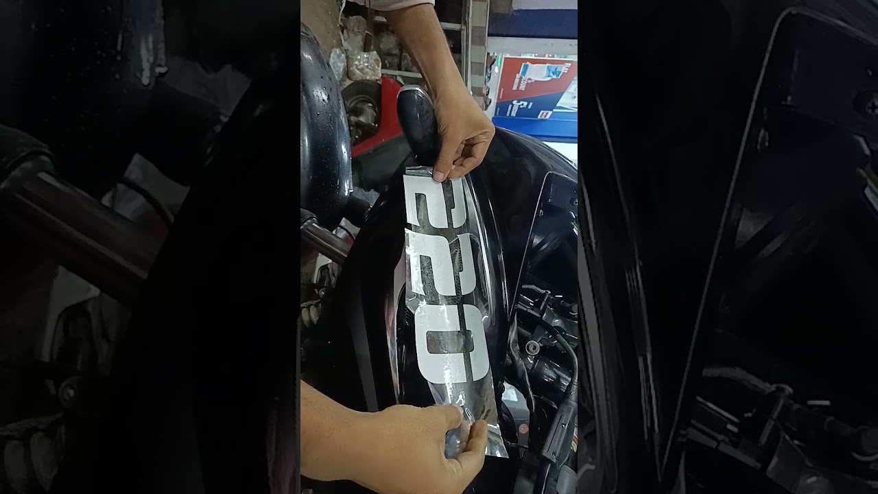 Pulsar 220 side Stickering - YouTube